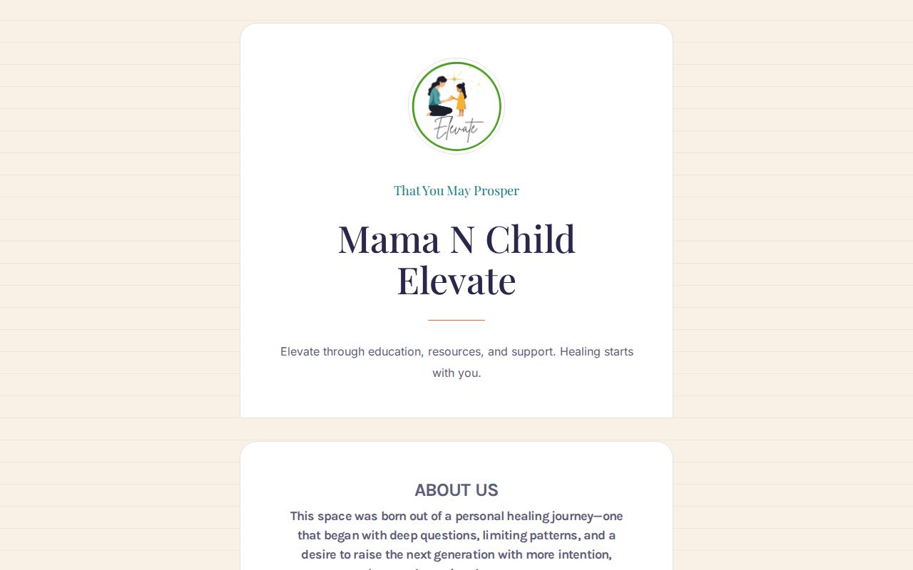 Mama N Child Elevate